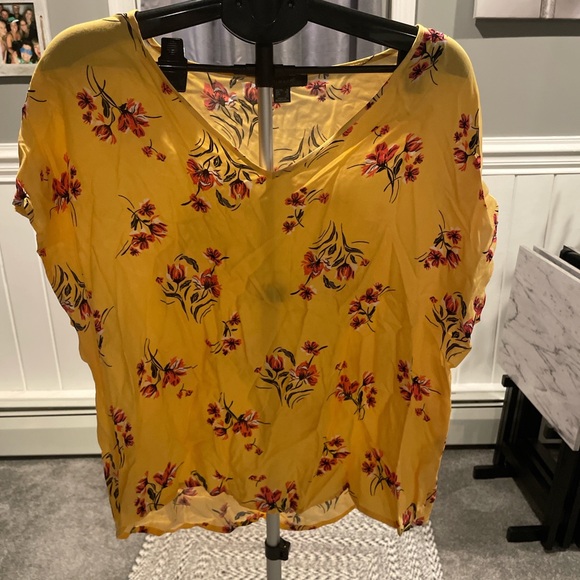 Primark | Tops | Primark Yellow Floral Blouse | Poshmark